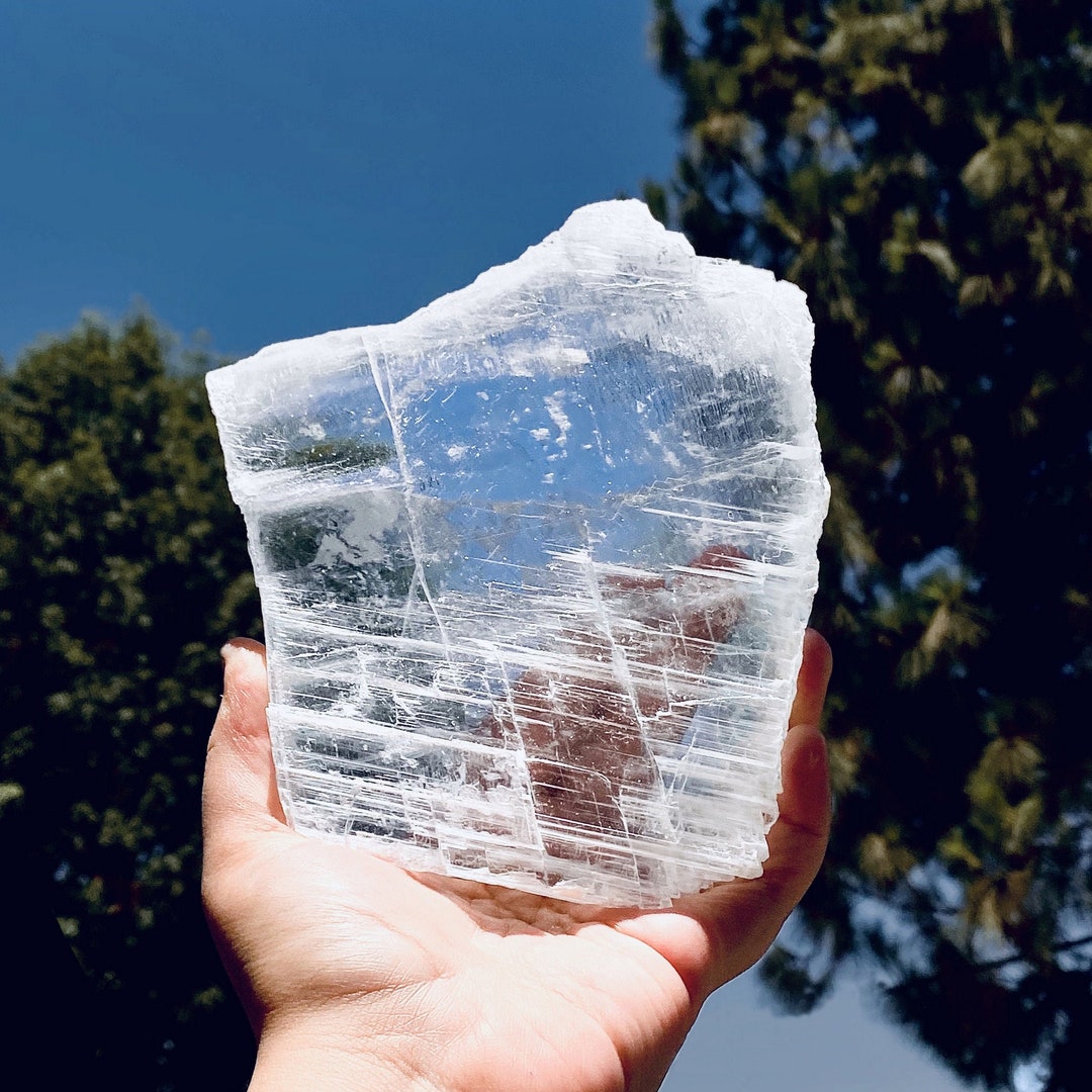 Selenite Transparent Slabs - by Weight (RK27) - Etsy
