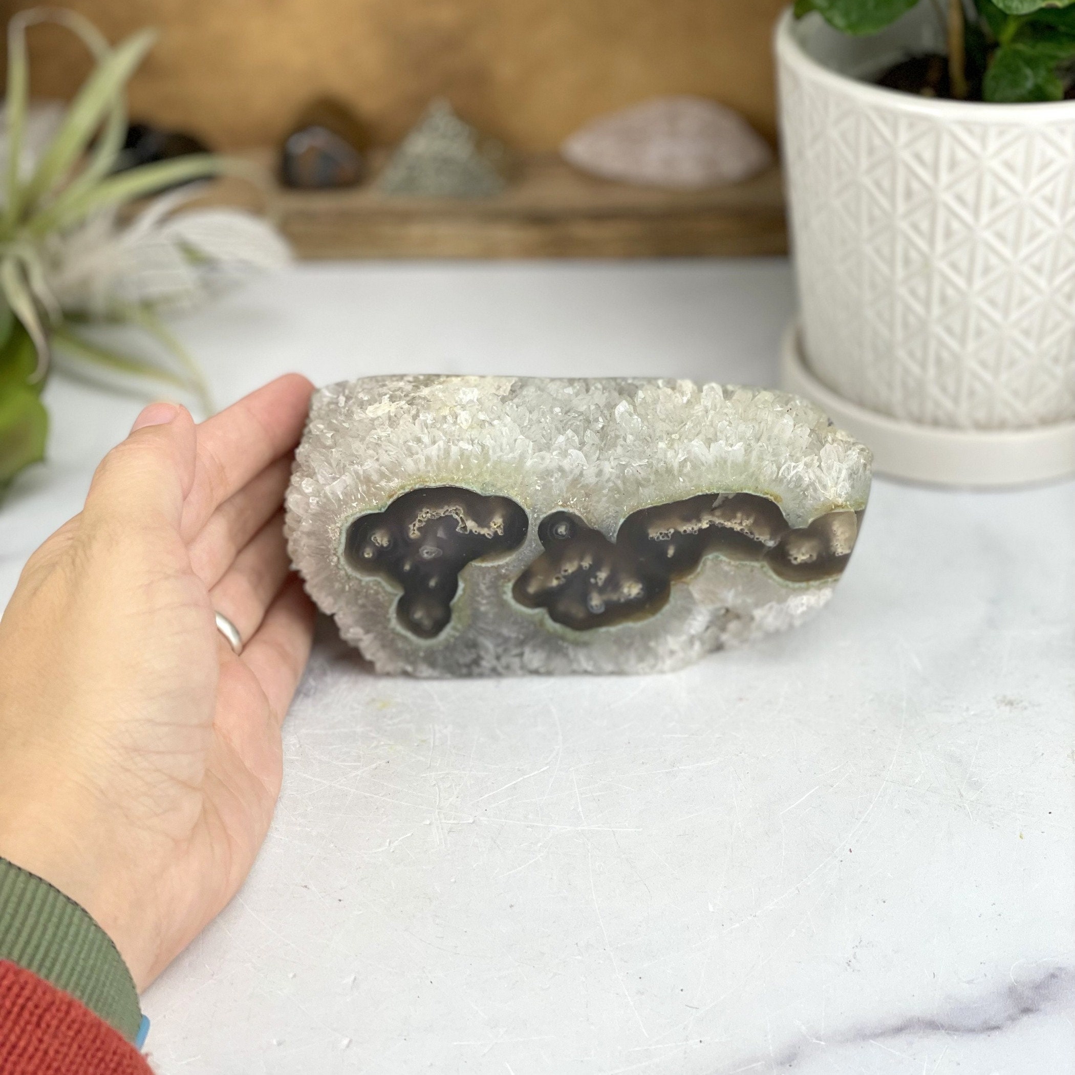Agate Stalactite Freeform Cut Base - OOAK - (DOOAK-S43-03) - Etsy UK