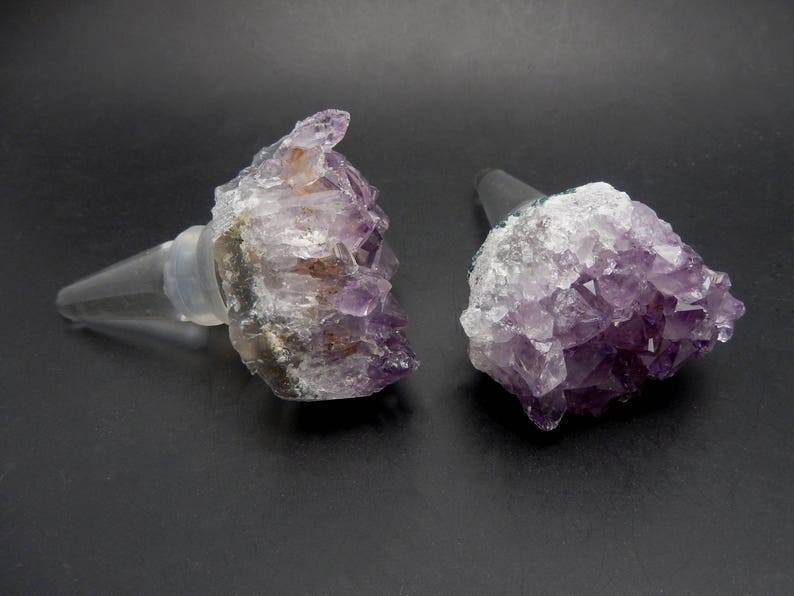 Amethyst Wine Stopper – Crystal Quartz Bottle Decor, Feng Shui - Etsy