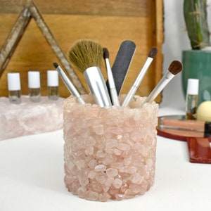 Tumbled Stone Pot/holder Custom Handmade With Natural Polished Stones ...