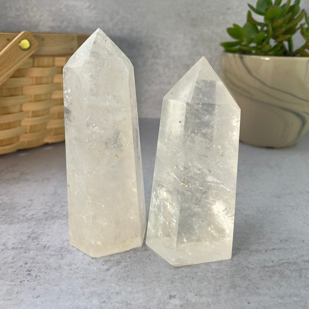 Polished Clear Quartz Point Tower – Healing Crystal Energy Generator - Etsy
