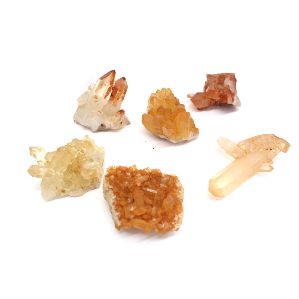 Tangerine Quartz Cluster Medium Size Crystal Collection | Etsy