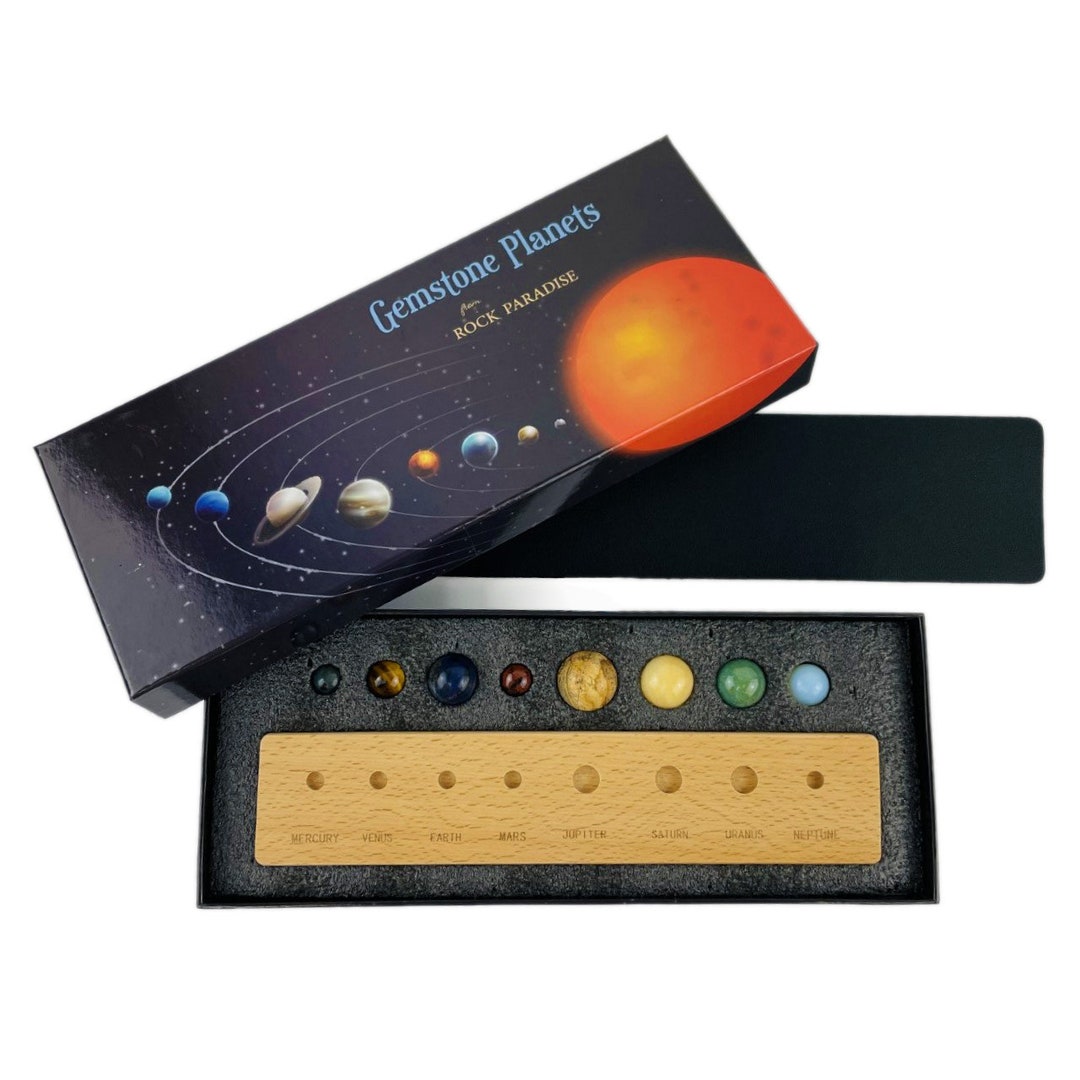 Stone Planets in a Box - Solar System (RK30-33) - Etsy
