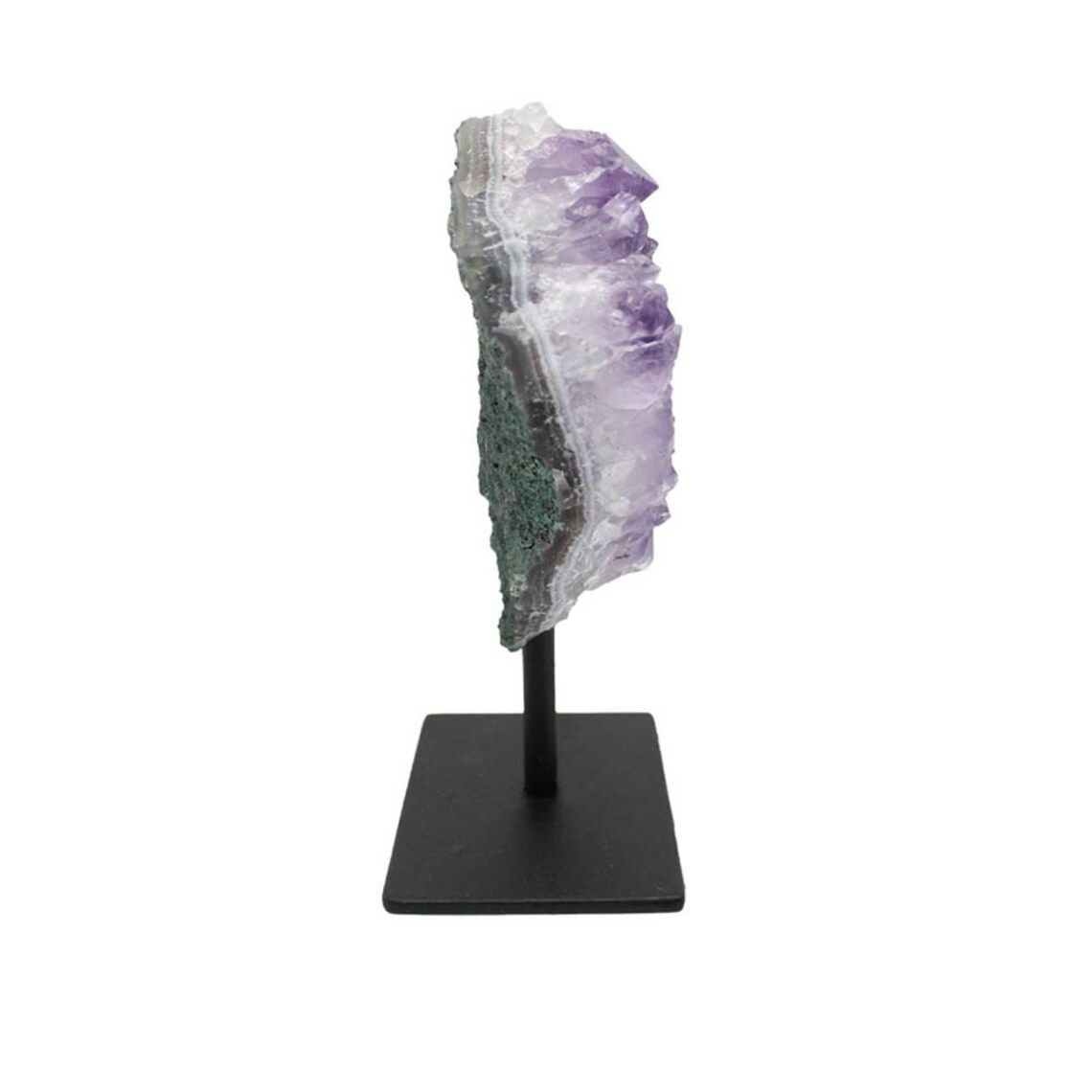 Amethyst Cluster on Metal Stand Amethyst Druzy Metal Stand - Etsy