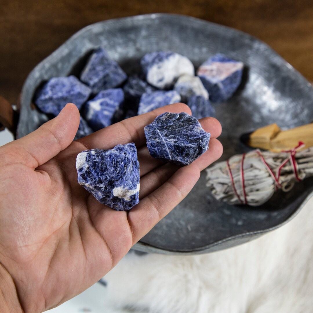 Sodalite Chunks - 1 Lb Bag - Raw Chunks Rough Stone - Blue Stones (TS-172) - Etsy