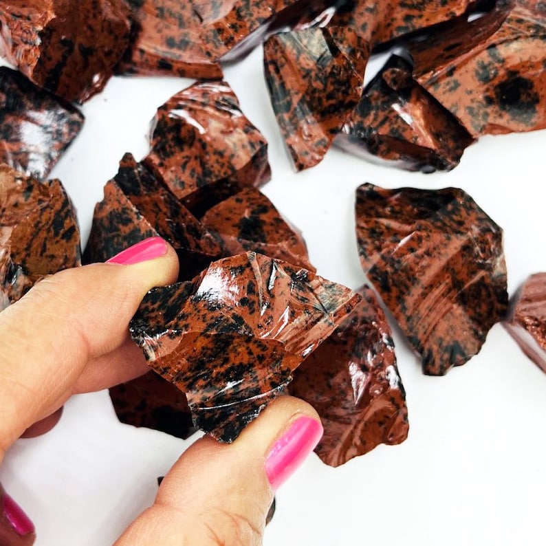 Coffee Obsidian Natural Stone - Rough Crystal - Etsy
