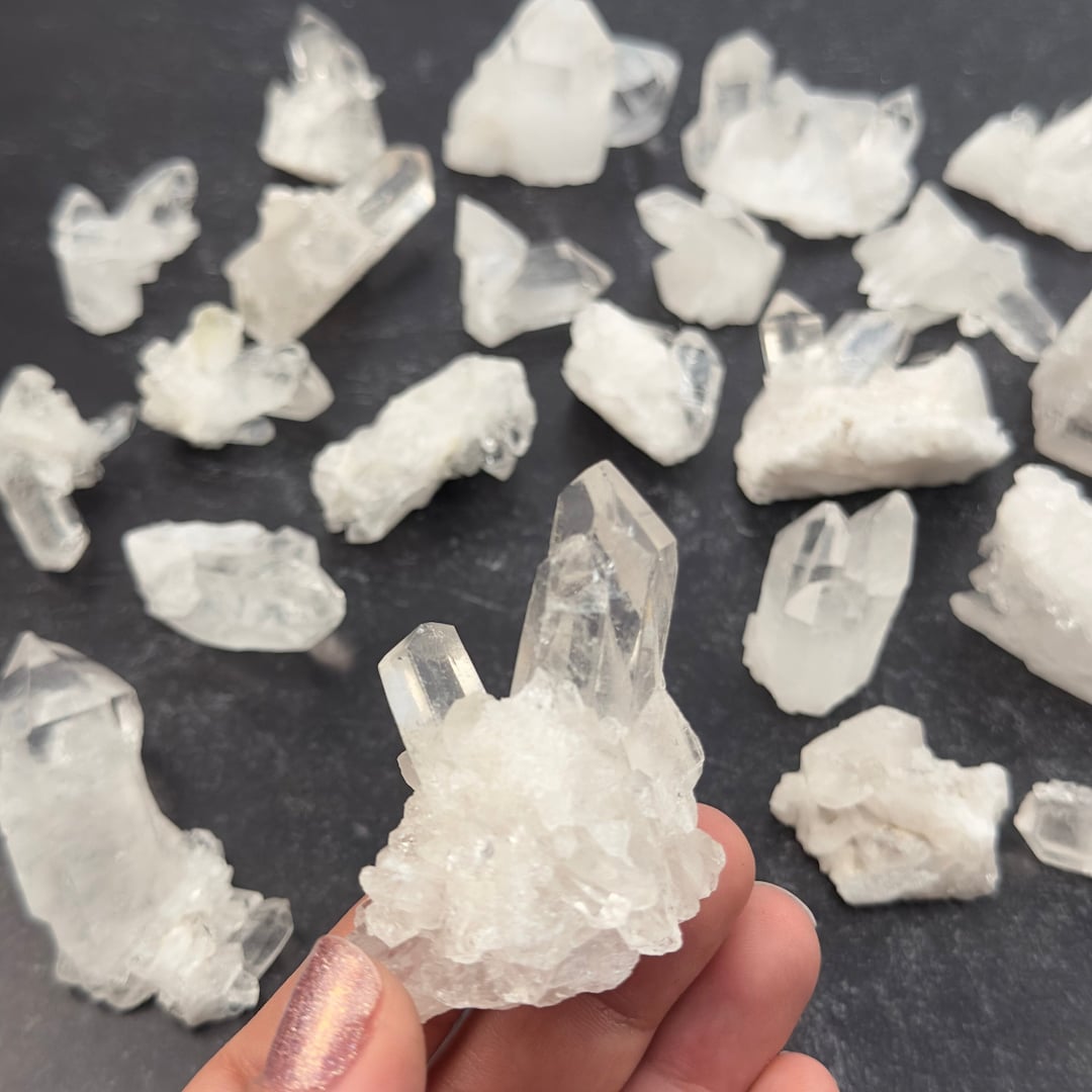 1 POUND High Grade Crystal Cluster - Clear Crystal Quartz - - Etsy
