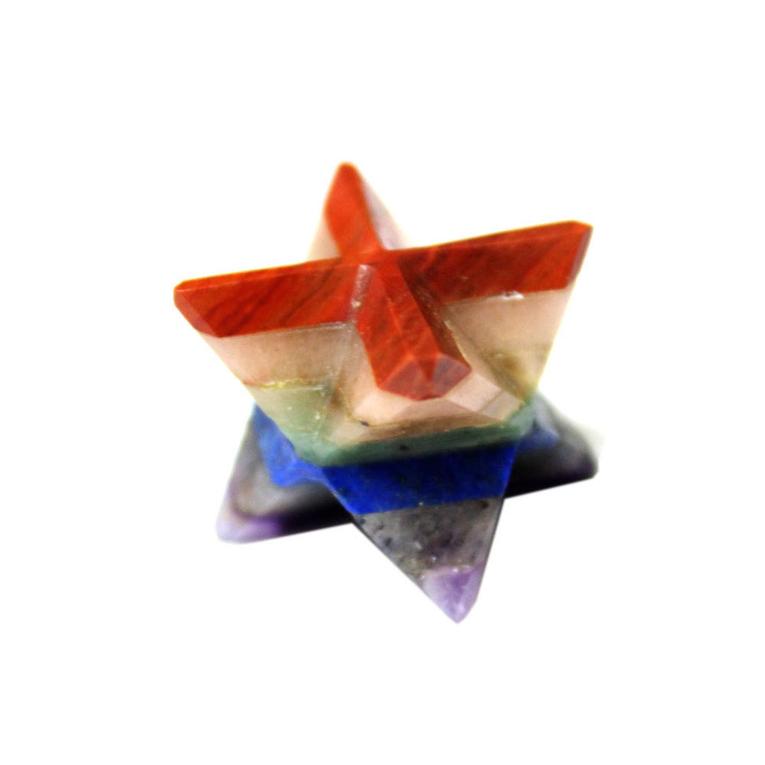 7 Chakra Merkaba Crystal Star - 7 Stone Chakra Merkaba - Merkabah ...