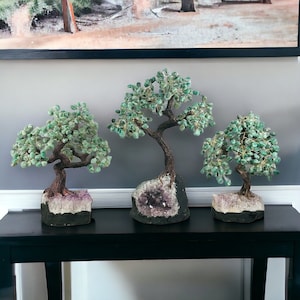 Large Crystal Tree on Amethyst Base (choose Your Gemstone) - Etsy