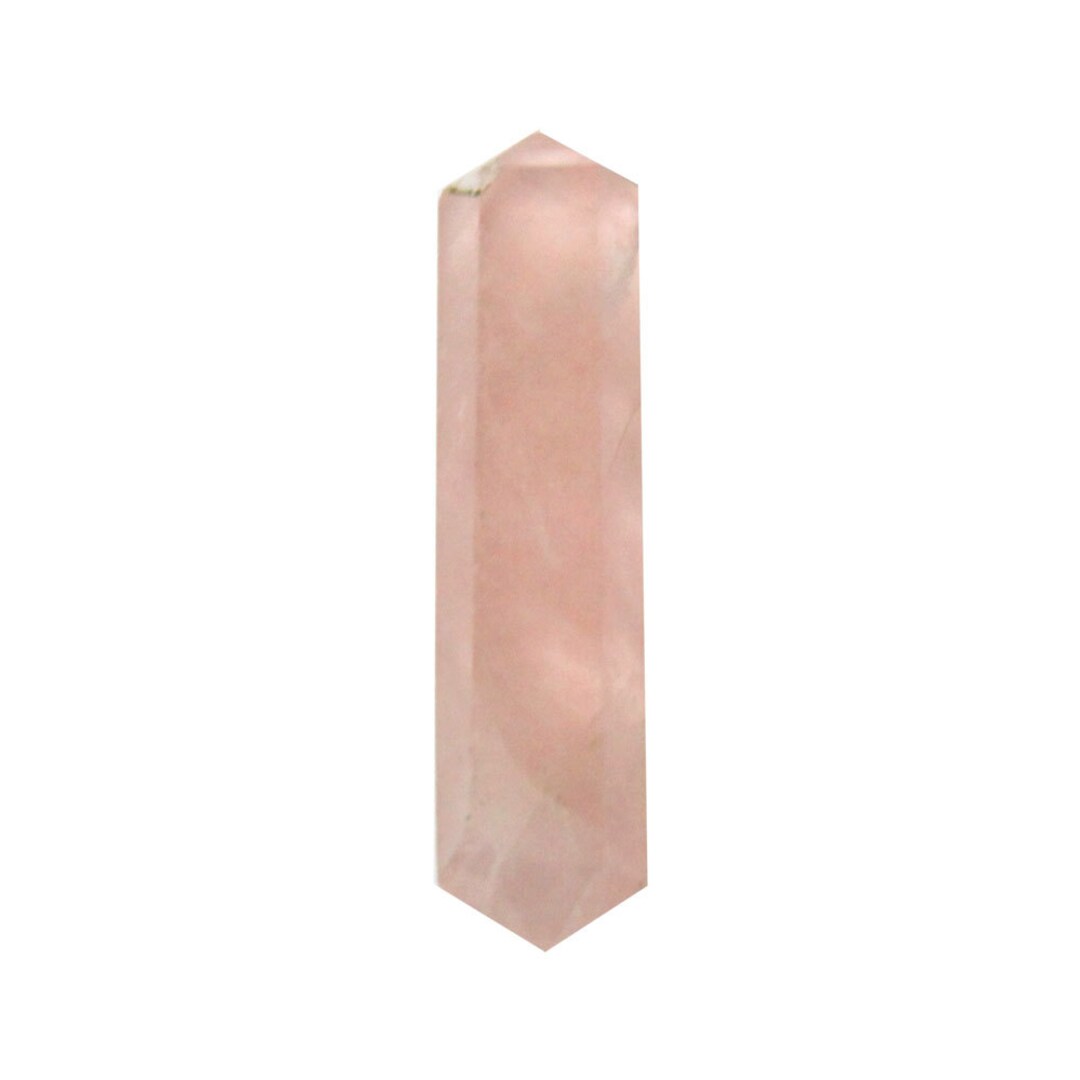 Rose Quartz Flat Double Terminated Pencil Point - Etsy