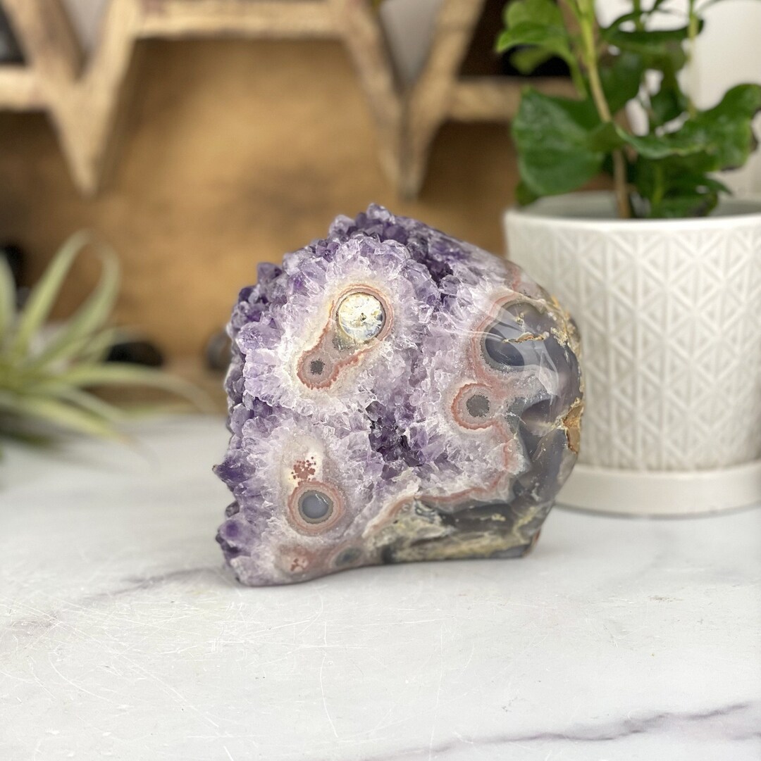 Amethyst Stalactite Cut Base - OOAK - ( DOOAK-S44-34) - Etsy
