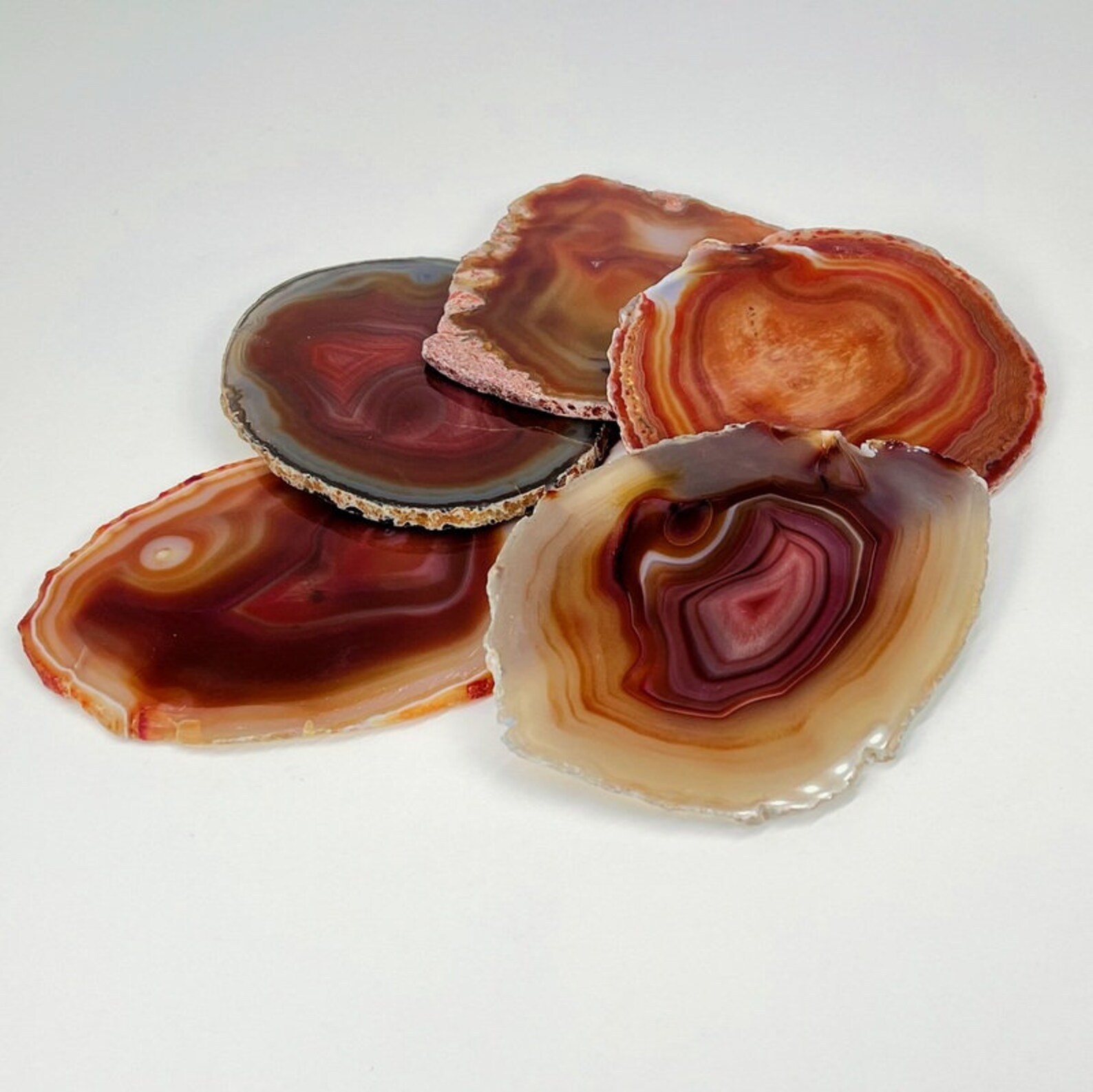 Red Agate Slice - Agate Slices #5 (AGBS) - Etsy