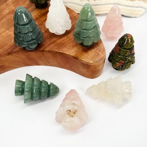 Gemstone Christmas Tree - Craved Stone - Etsy