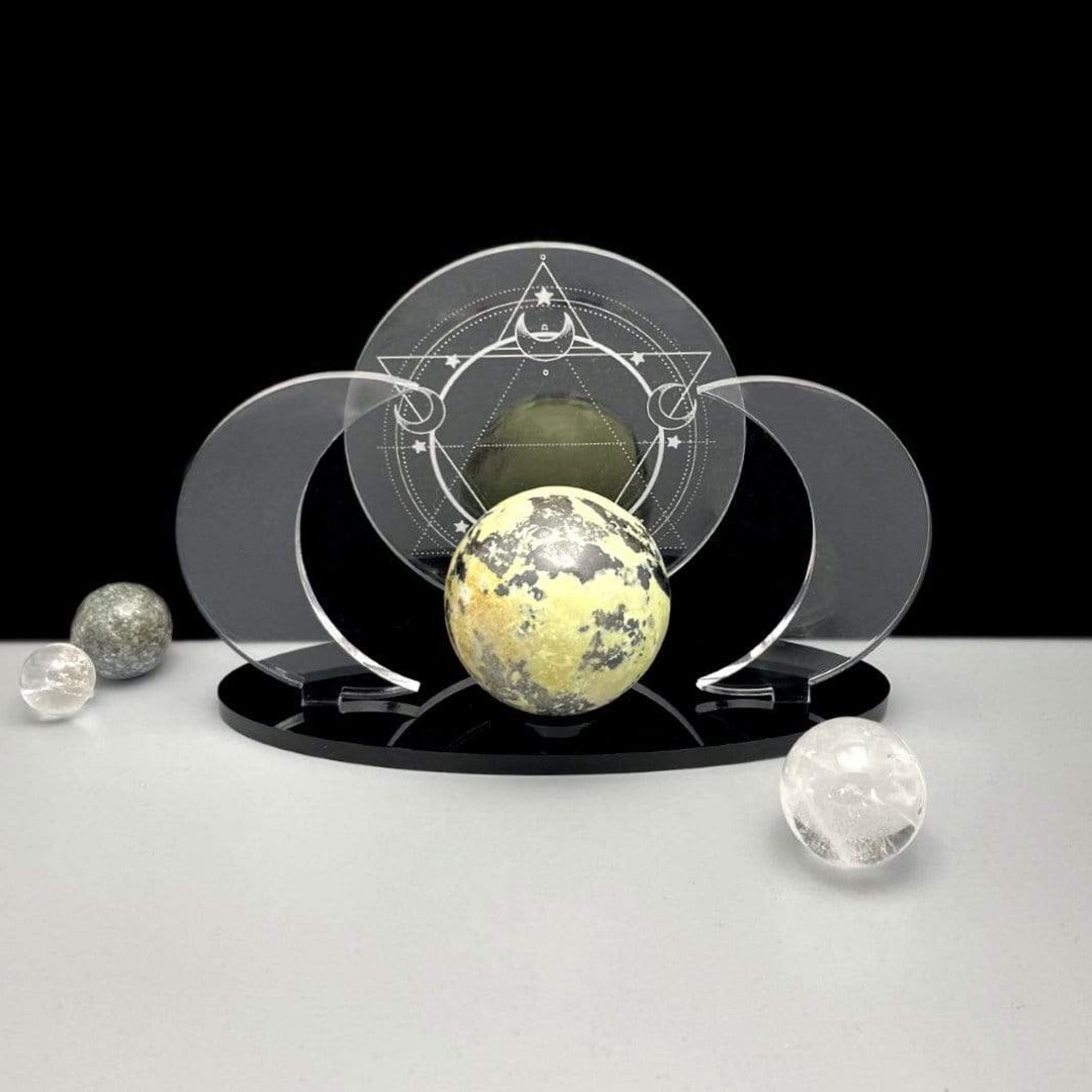 Acrylic Sphere Holder Sacred Geometry - 6 Pointed Star - (OF1-S1-B3) - Etsy