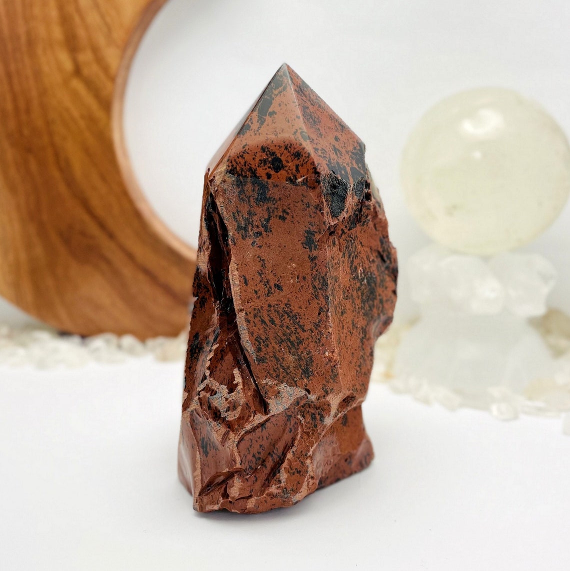 Red Mahogany Obsidian Point Stone Beautiful Display Piece - Etsy