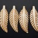 Bone Leaf Gorgeous Light Brown Carved Bone Leaf Top Side - Etsy