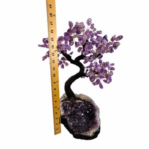 Large Crystal Tree on Amethyst Base (choose Your Gemstone) - Etsy