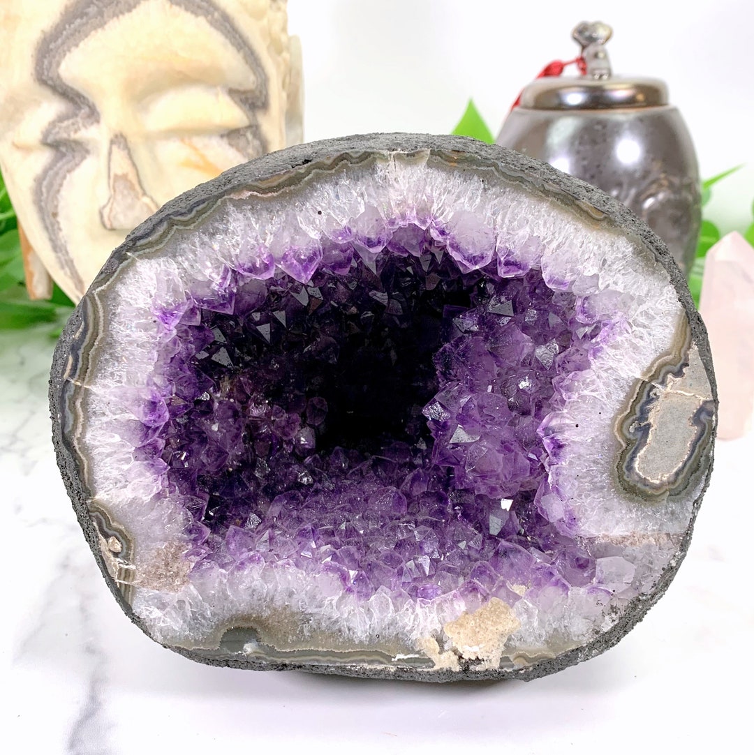 Amethyst Cave Geode House Warming Gift Idea Crystal for Abundance and ...