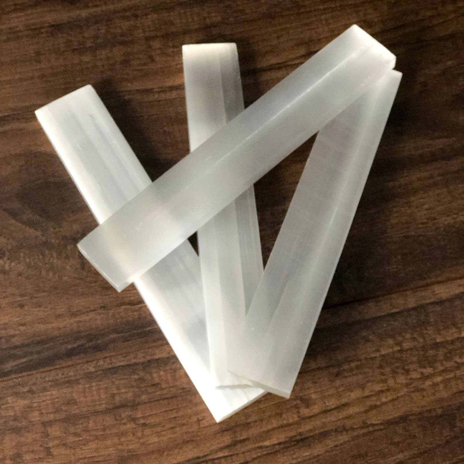 Selenite Bars Long Polished Gypsum Rod Metaphysical - Etsy