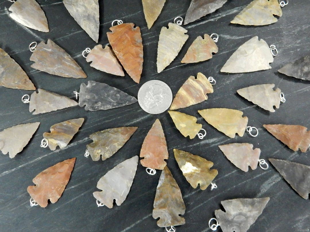 Arrowhead Pendant - Jasper Arrowhead - Natural Jasper Arrow Head With ...