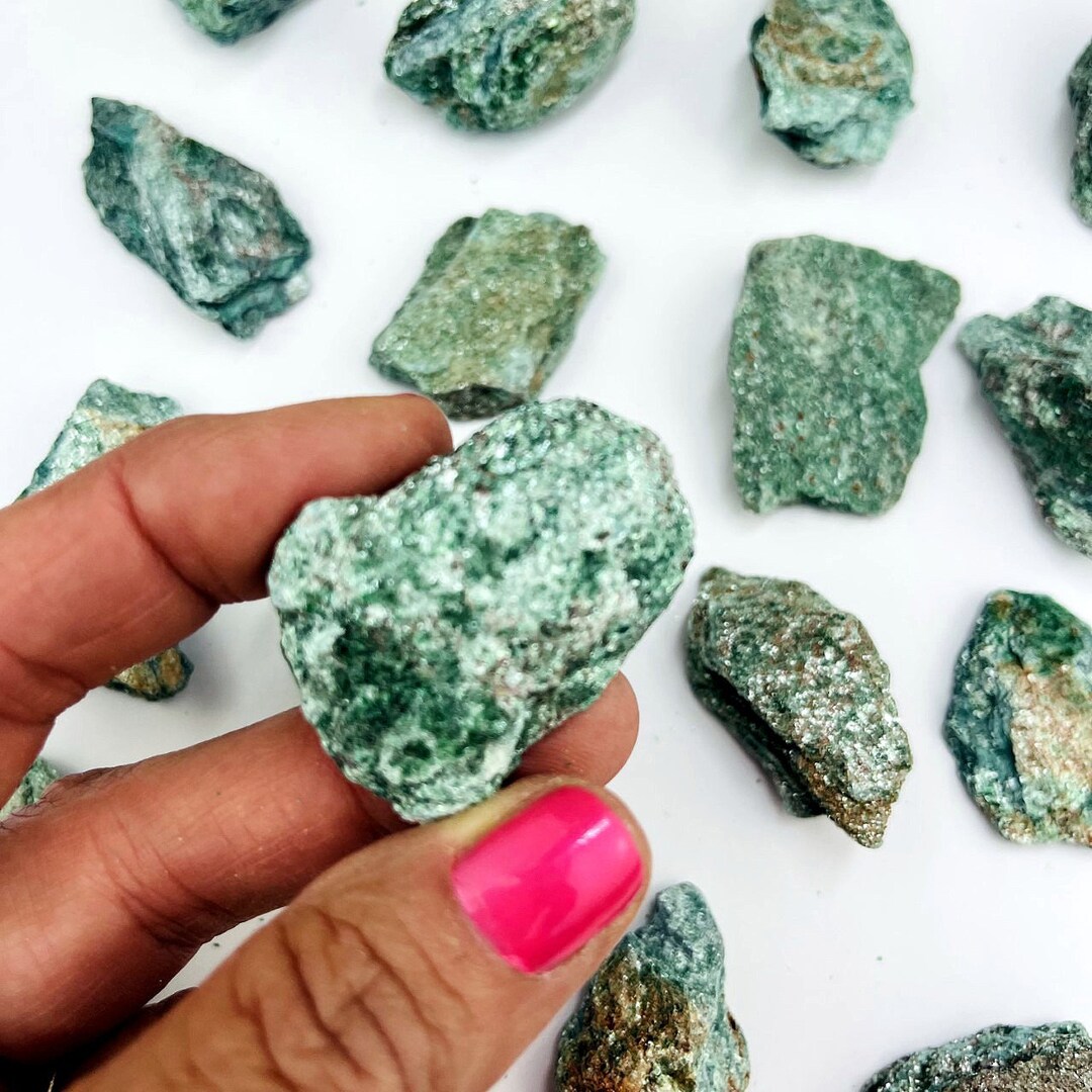Fuchsite Natural Stone - Rough Crystal - Etsy