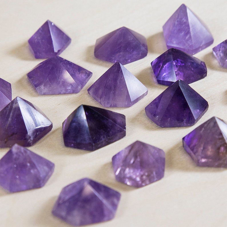 Hexagonal Pyramid Amethyst Citrine Rose Quartz Crystal - Etsy