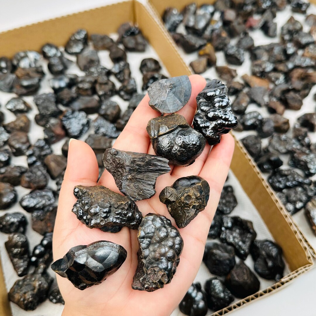 1 Flat Box of Botryoidal Hematite Freeform Crystal Minerals Bulk ...