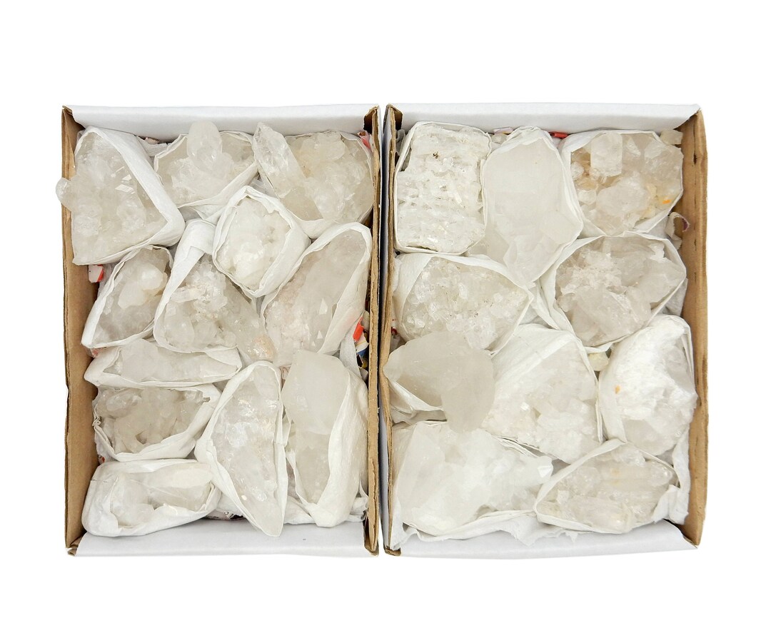 Crystal Quartz Cluster Box - Full Box Wholesale Crystals Bulk Minerals ...