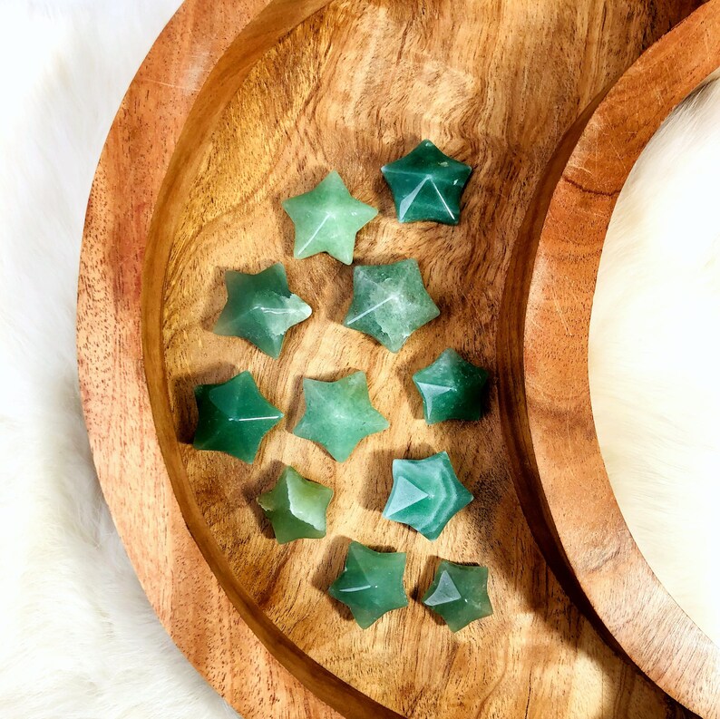 Gemstone Crystal Stars Puffy Star Mineral Cabochon - Etsy