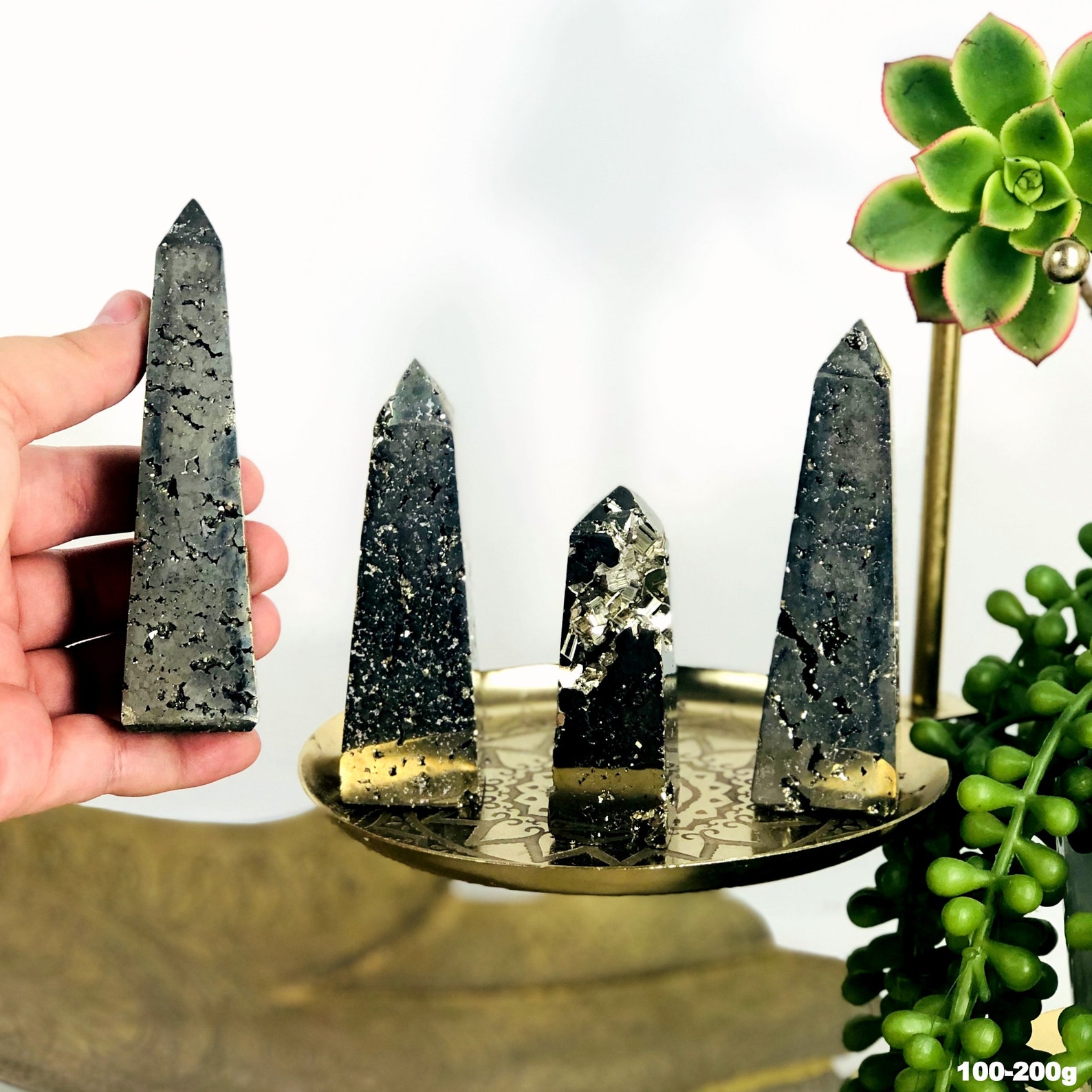 Pyrite Obelisk Tower Stones - by Weight - Etsy