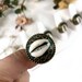 Tibetan Cowrie Shell With Green Mosaic Adjustable Rings Vintage Stock ...