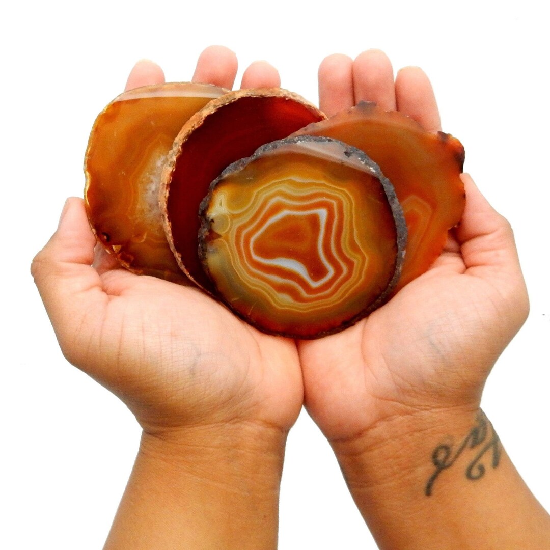 Red Agate Slice - Large Pendant Size - Agate Slices #2 - (AGBS) - Etsy