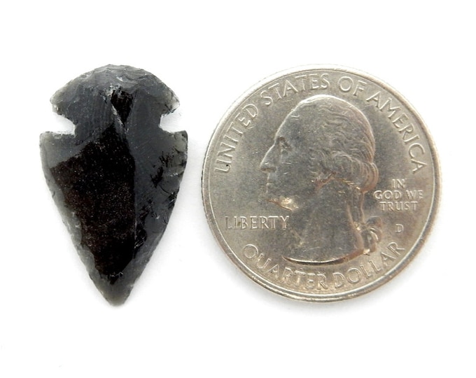 Crystal Quartz Arrowhead Pendant Wire Wrapped Gold Tone Arrow Head ...