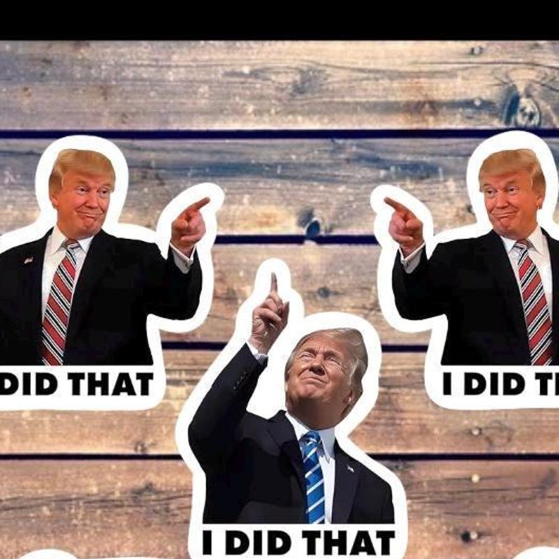 Trump "i Did That" Stickers - Etsy