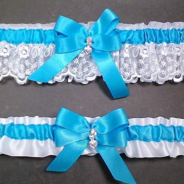 Turquoise Garter Set - Etsy