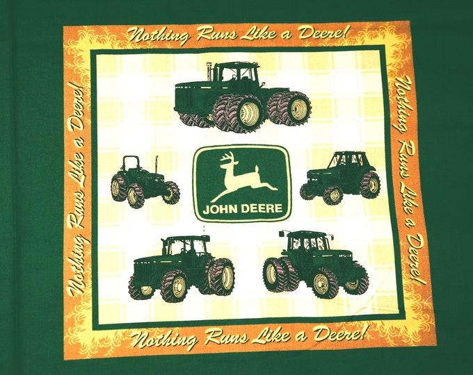 John Deere Fabric Tractor Fabric John Deere Blue Green - Etsy