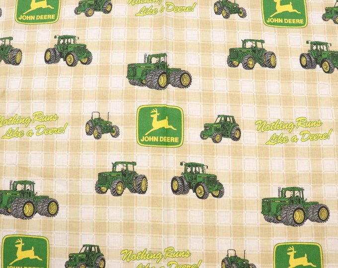 1.2 Yards Springs Industries John Deere Fabric All Over Design Tractors ...