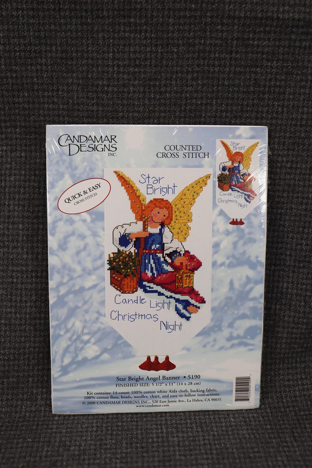 Candamar Designs Star Bright Angel Banner Counted Cross Stitch - Etsy
