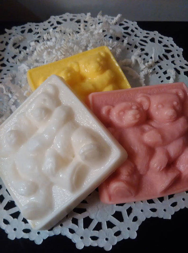 Teddy Bear Soap/bar Soap/gift Soap/bridesmaid Gift/3 Bars - Etsy