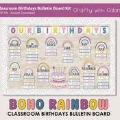 Classroom Birthday Board Class Birthday Display Classroom Birthday ...