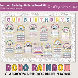 Classroom Birthday Board Class Birthday Display Classroom Birthday ...