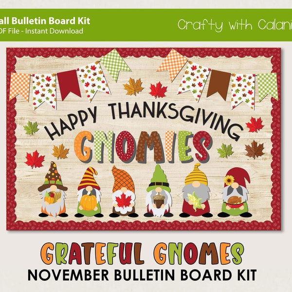 Thanksgiving Gnome Printable - Etsy