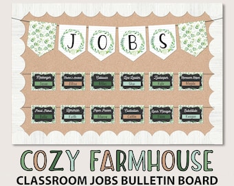 Boho Rainbow Classroom Jobs Chart Student Responsibilities - Etsy