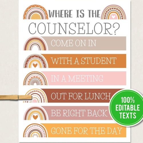 School Door Sign Template Personalized Door Sign Where is - Etsy