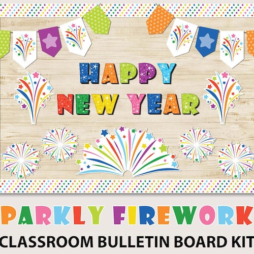 Classroom Bulletin Board Kit New Year Bulletin Board Cute - Etsy
