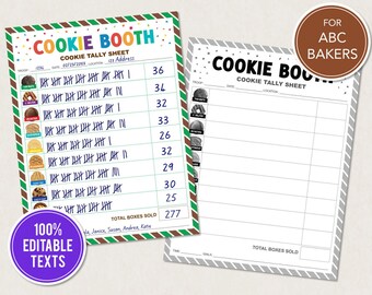 Girl Scout Cookie Booth Inventory | Etsy