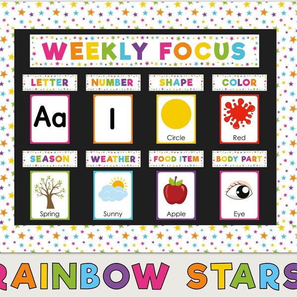 Circle Time Board Daycare Learning Preschool Homeschool Focus Board ...