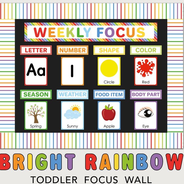 Circle Time Board Daycare Learning Preschool Homeschool Focus Board ...