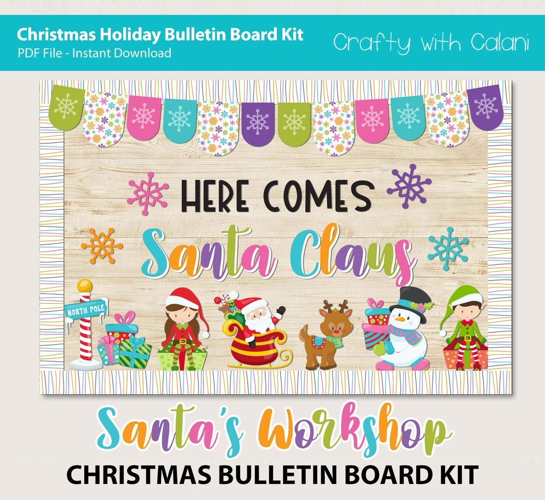Christmas Bulletin Board Kit, Christmas Classroom Door Decor, North ...