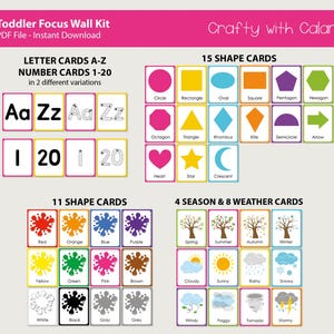 Toddler Focus Wall Template, Preschool Learning Wall, Classroom Circle ...